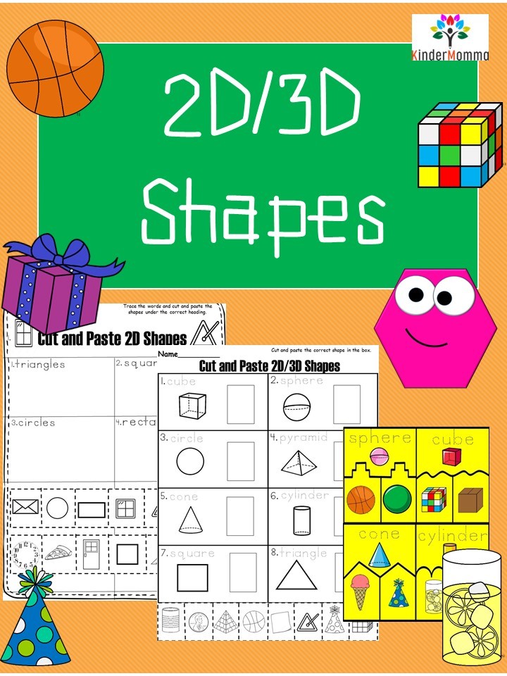 Kindergarten 3d Shape Worksheets 3d Shapes Worksheets